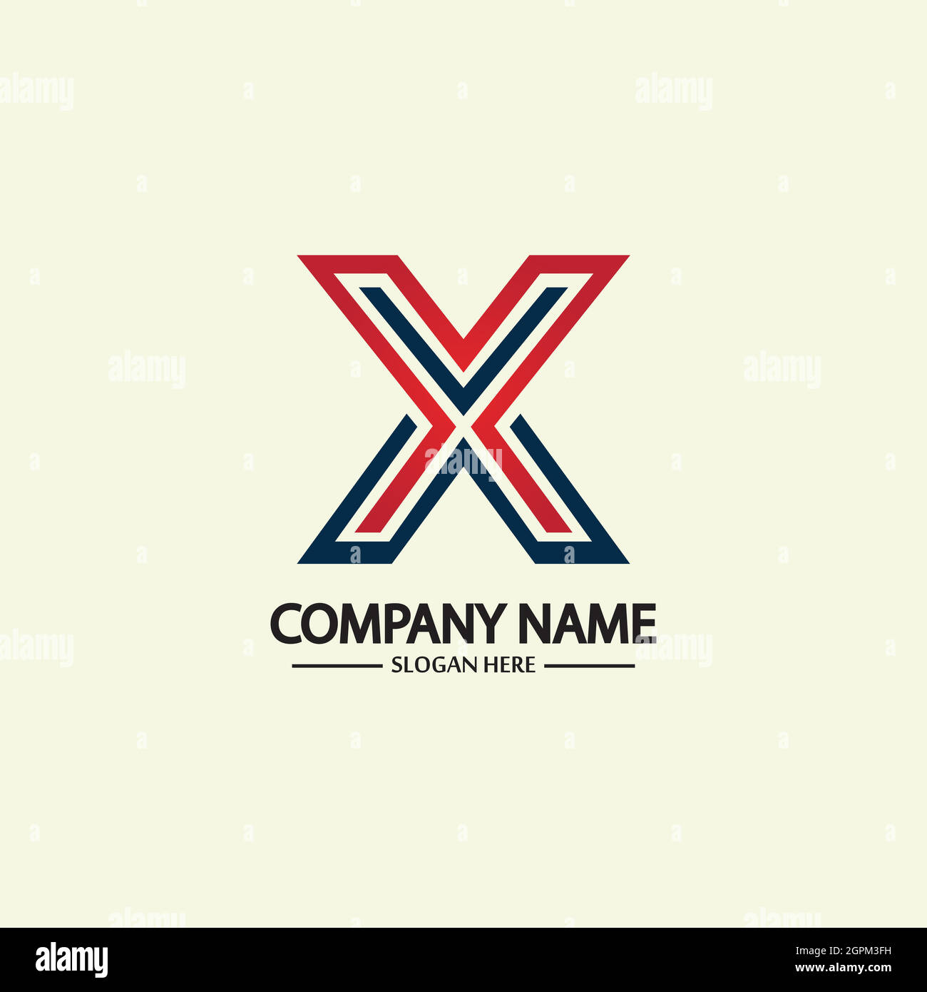 X x letter logo hi-res stock photography and images - Alamy