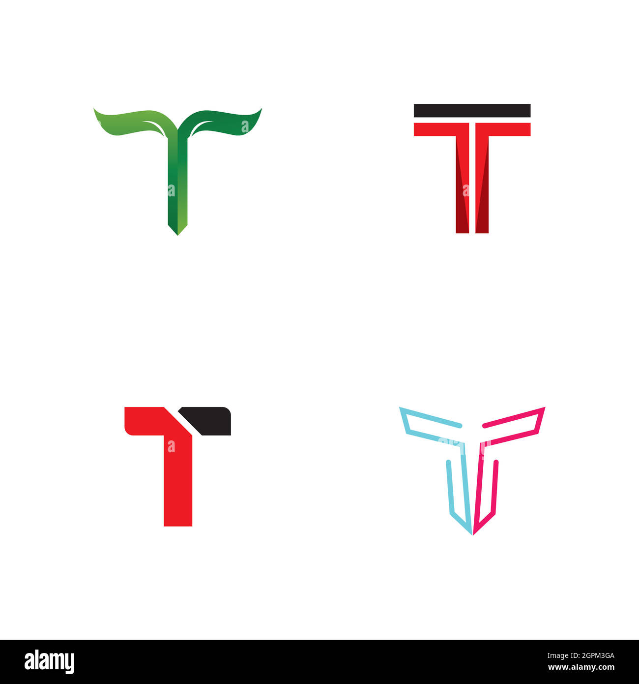 T logo and symbol vector Stock Vector Image & Art - Alamy
