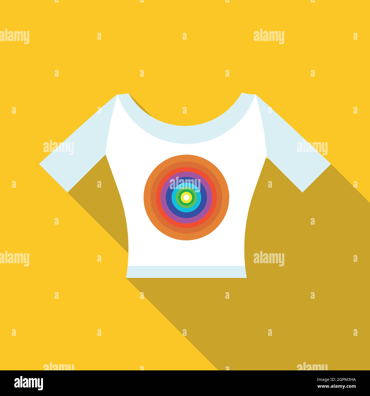 Bright yellow shirt Stock Vector Images - Alamy