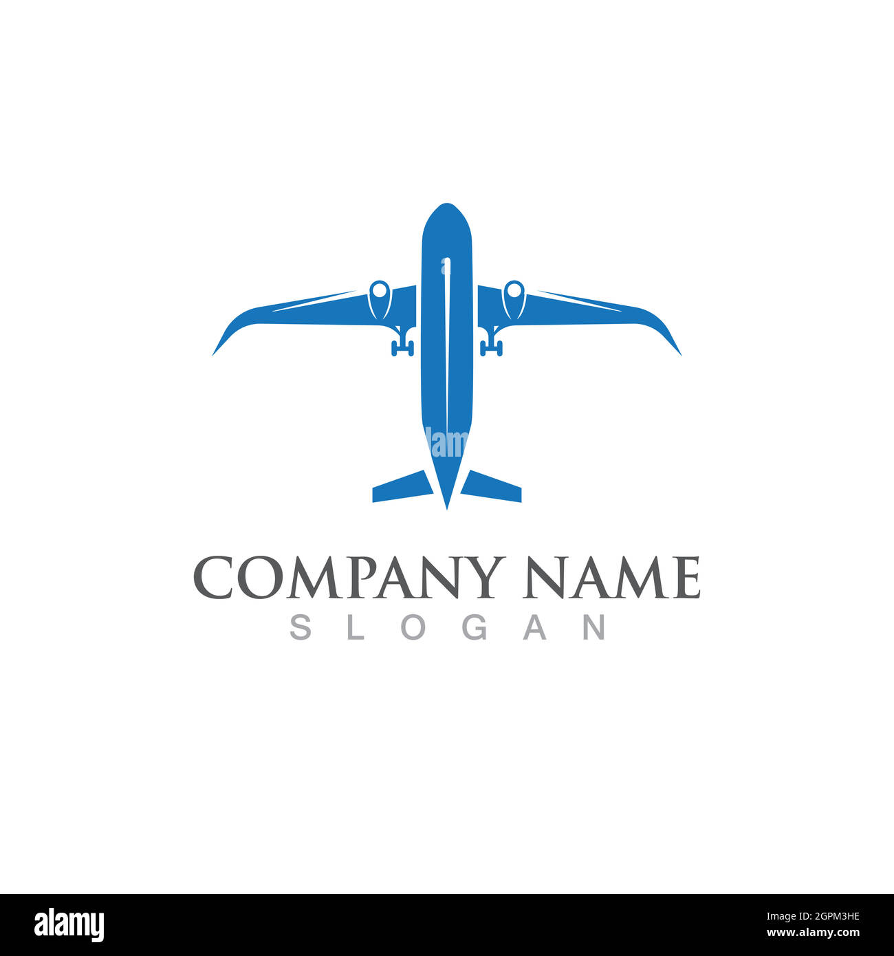 Aeroplane logo icon vector illustration template Stock Vector Image ...