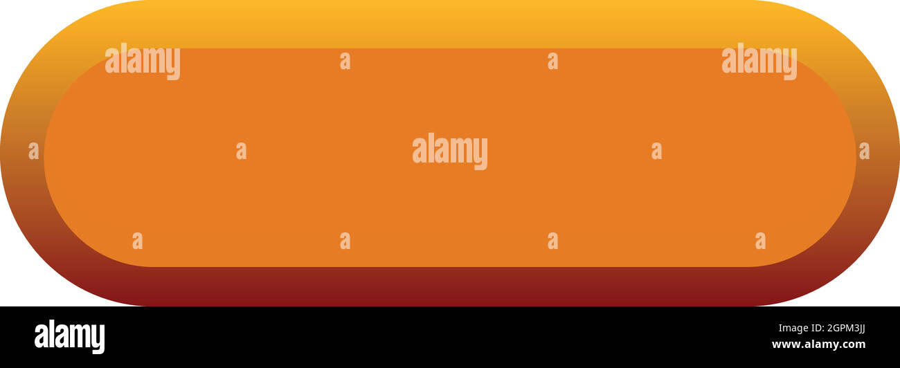 Orange button icon, flat style Stock Vector Image & Art - Alamy