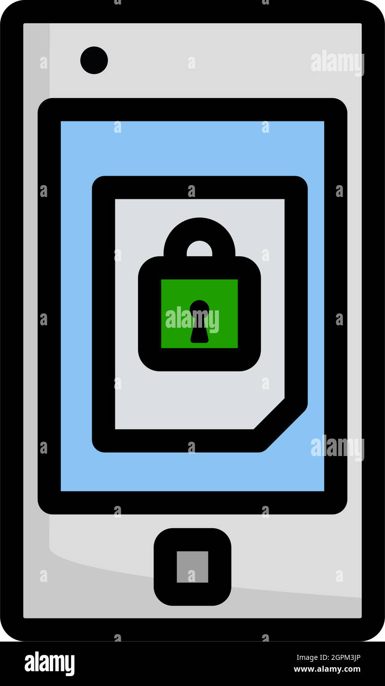 Security data mobile Stock Vector Images - Alamy