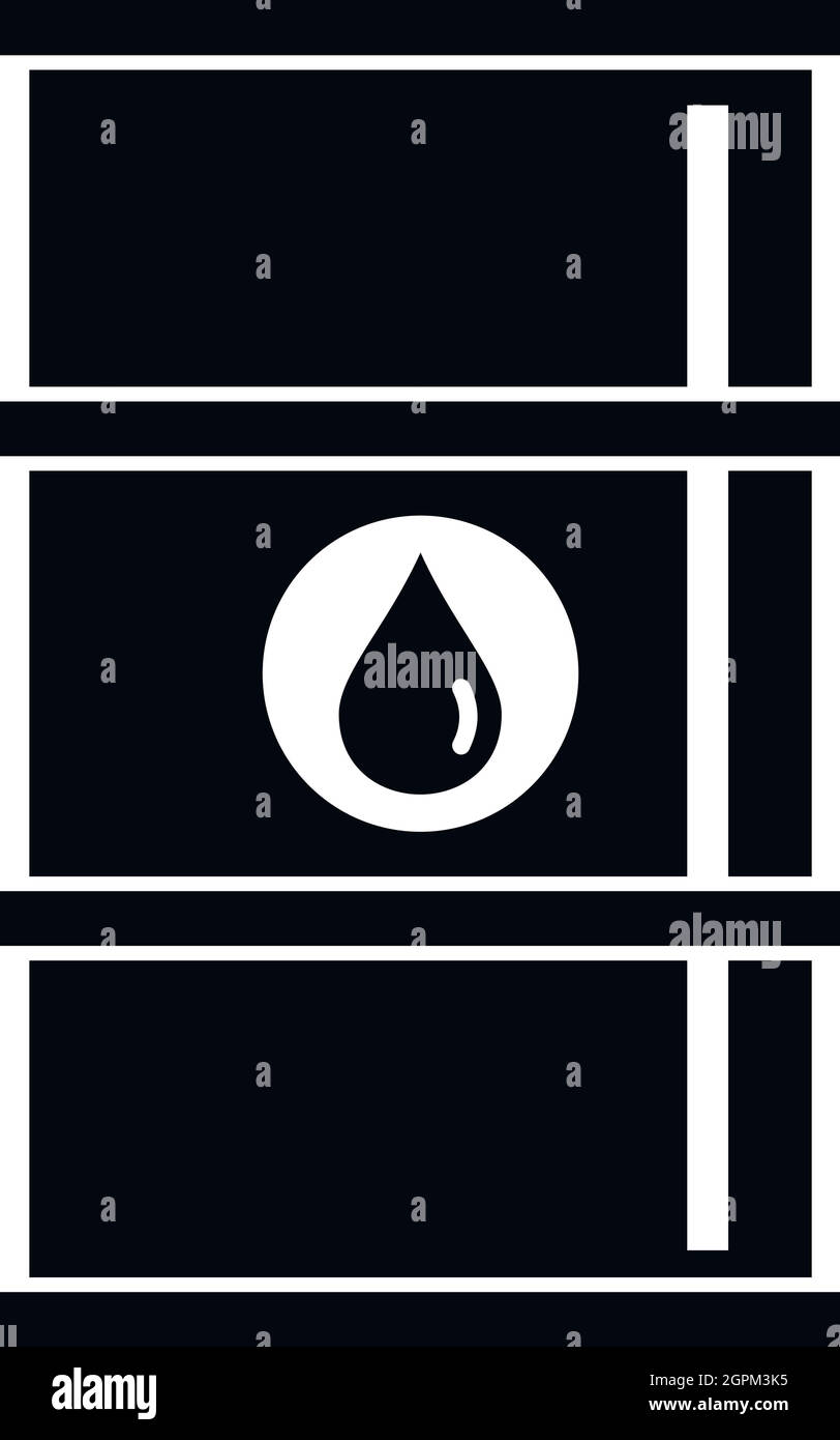 Oil barrel icon, simple style Stock Vector Image & Art - Alamy