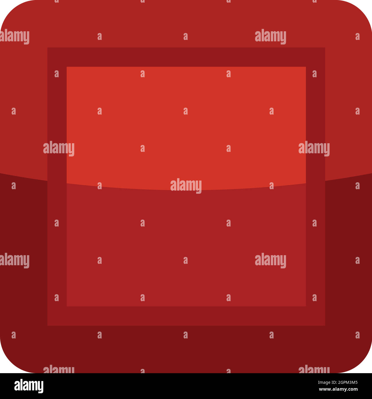 Red button icon, cartoon style Stock Vector Image & Art - Alamy