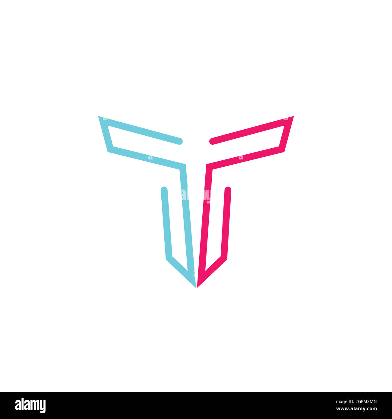 T logo and symbol vector Stock Vector Image & Art - Alamy