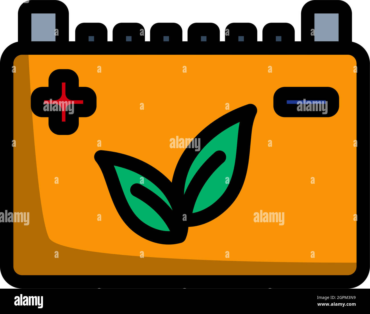 Green battery clean energy fuel Stock Vector Images - Alamy