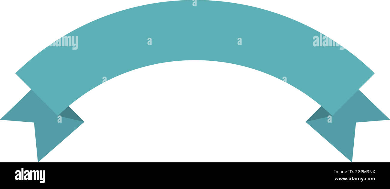 Blue flat design banner Stock Vector Images - Alamy