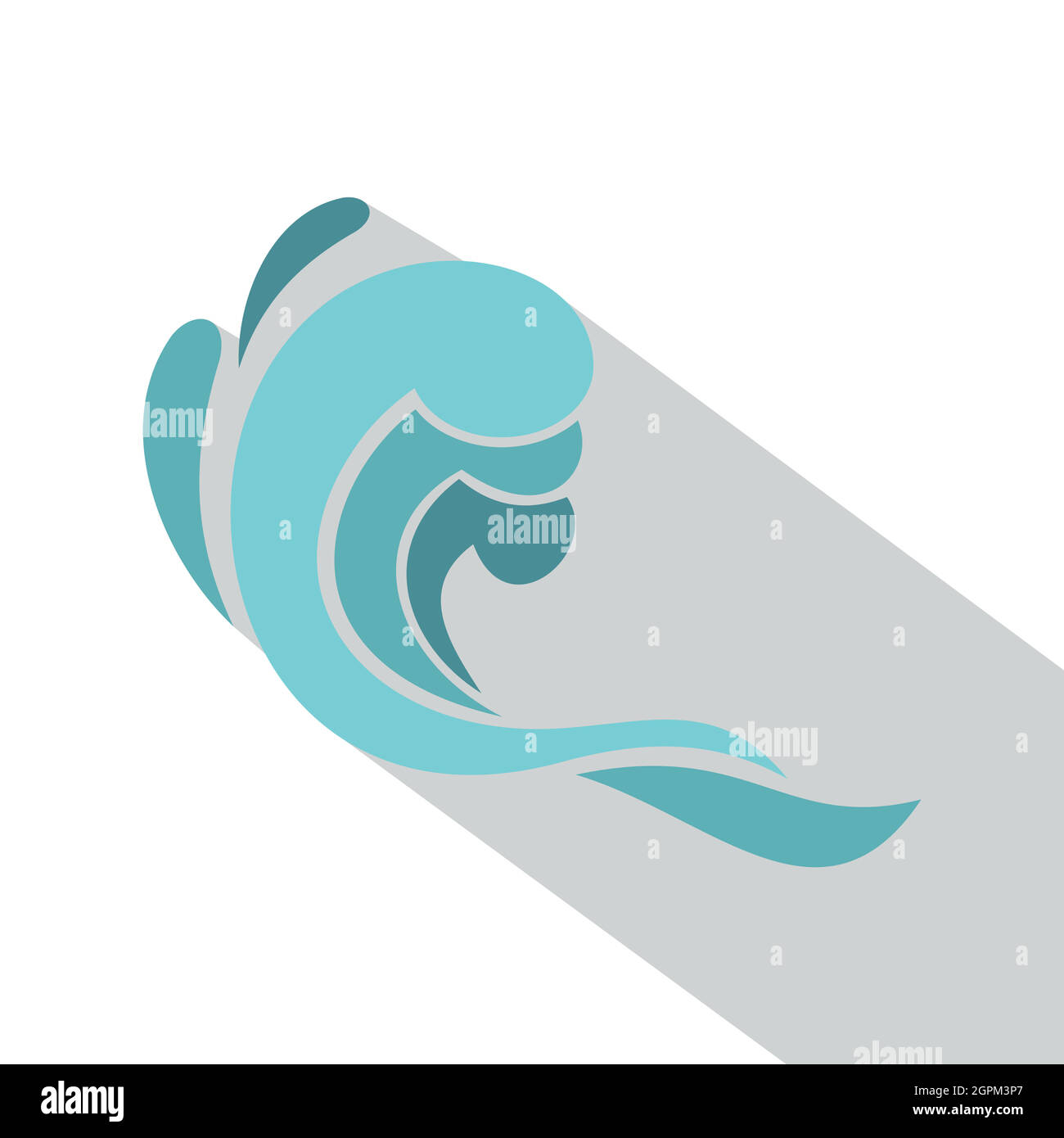 Blue wave logo vector Stock Vector Images - Alamy