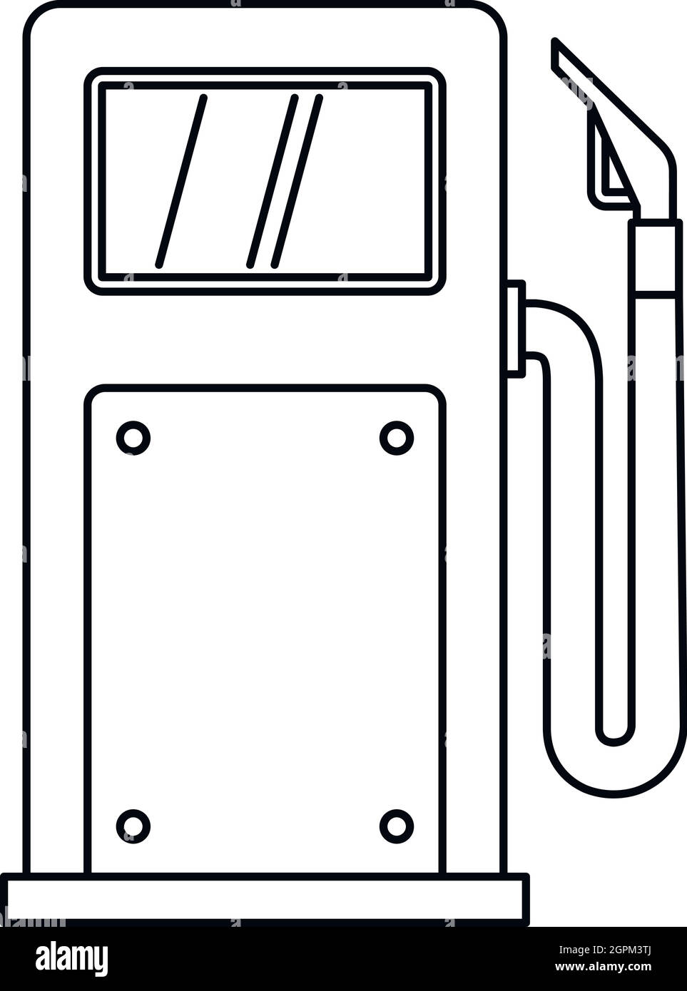 Gas station icon, outline style Stock Vector Image & Art - Alamy