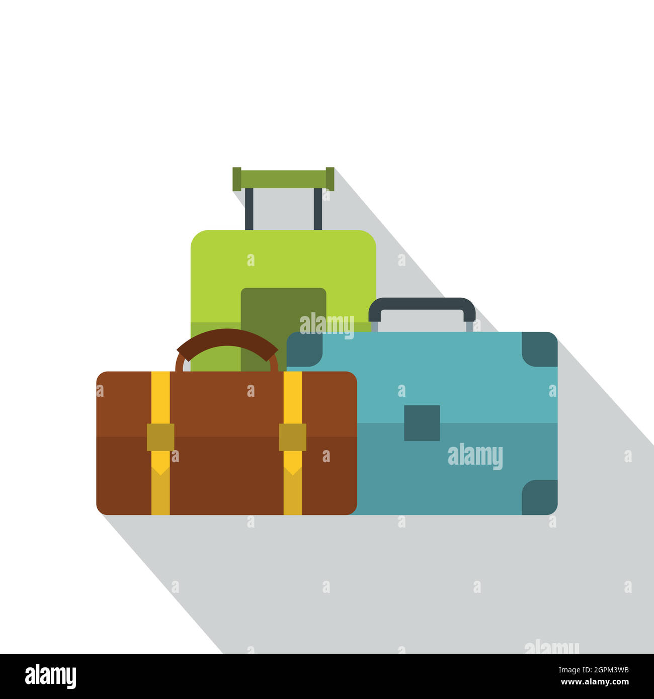 Blue baggage Stock Vector Images - Alamy