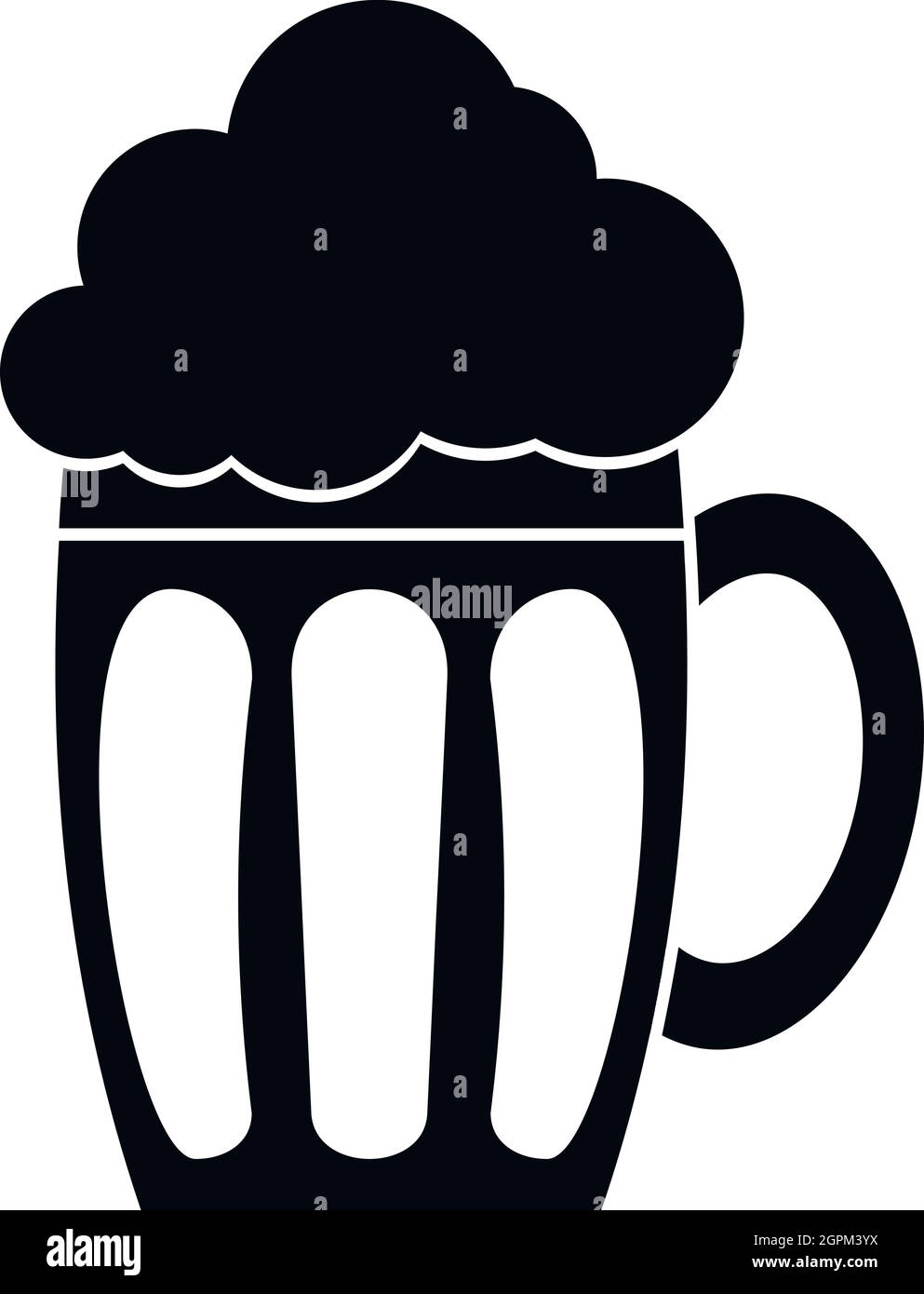 Simple beer illustration Stock Vector Images - Alamy