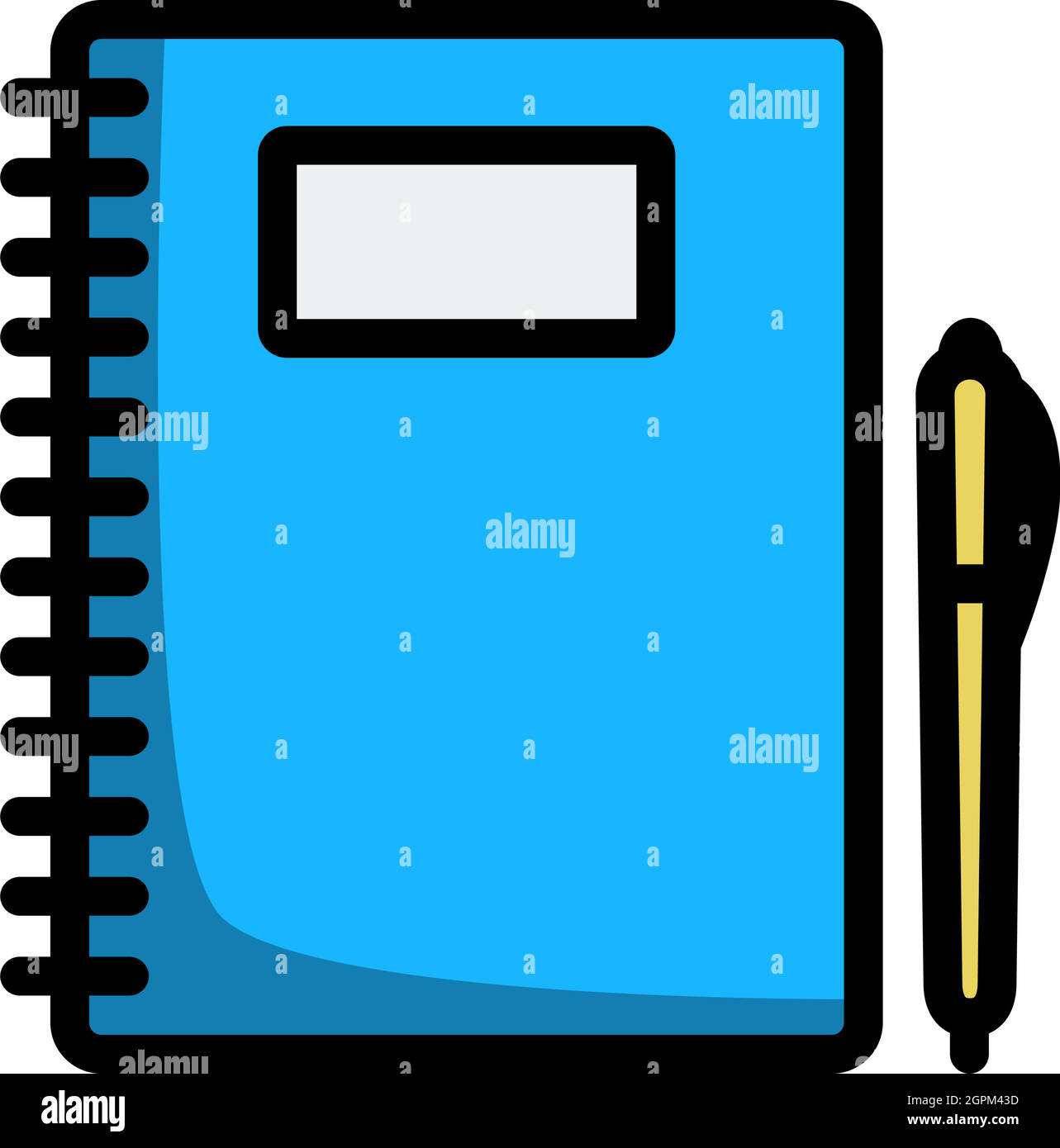 Icon Of Exercise Book Stock Vector Image & Art - Alamy