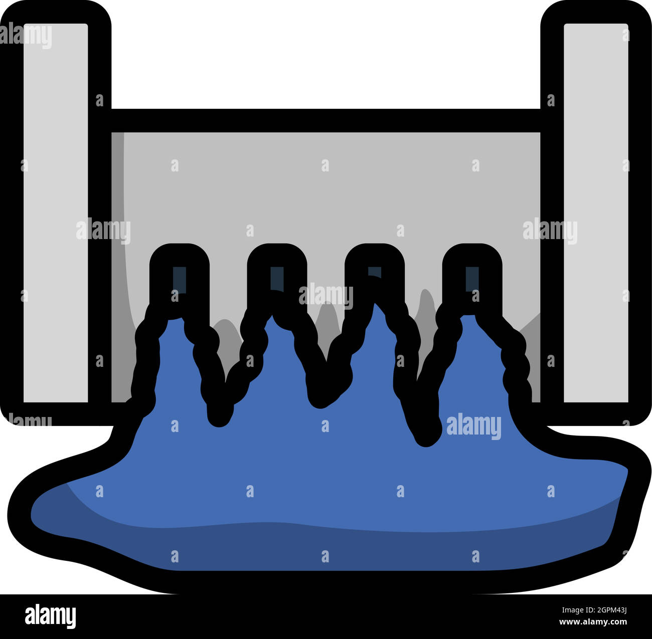 River power plant hydroelectric Stock Vector Images - Alamy