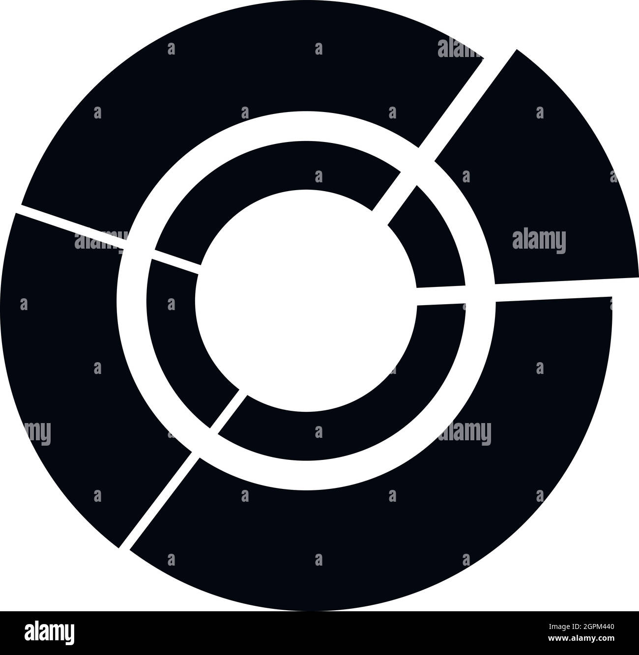 Pie chart for infographic icon, simple style Stock Vector Image & Art ...