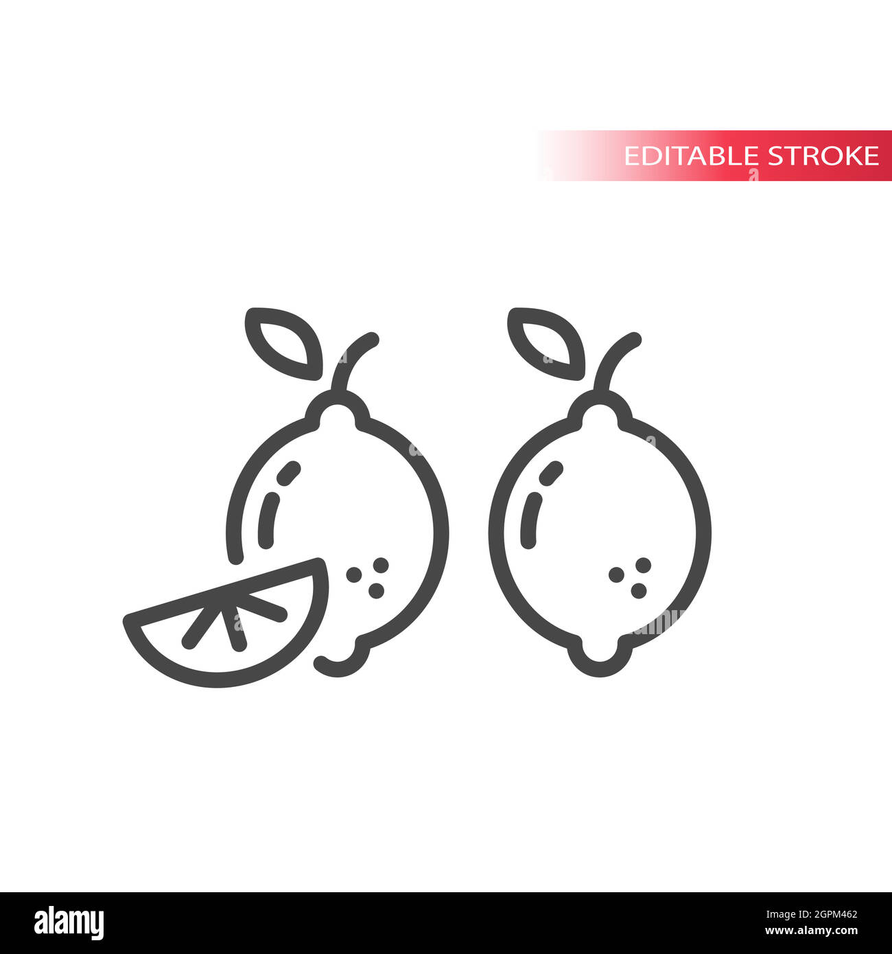 Fresh juicy sliced lemon Stock Vector Images - Alamy