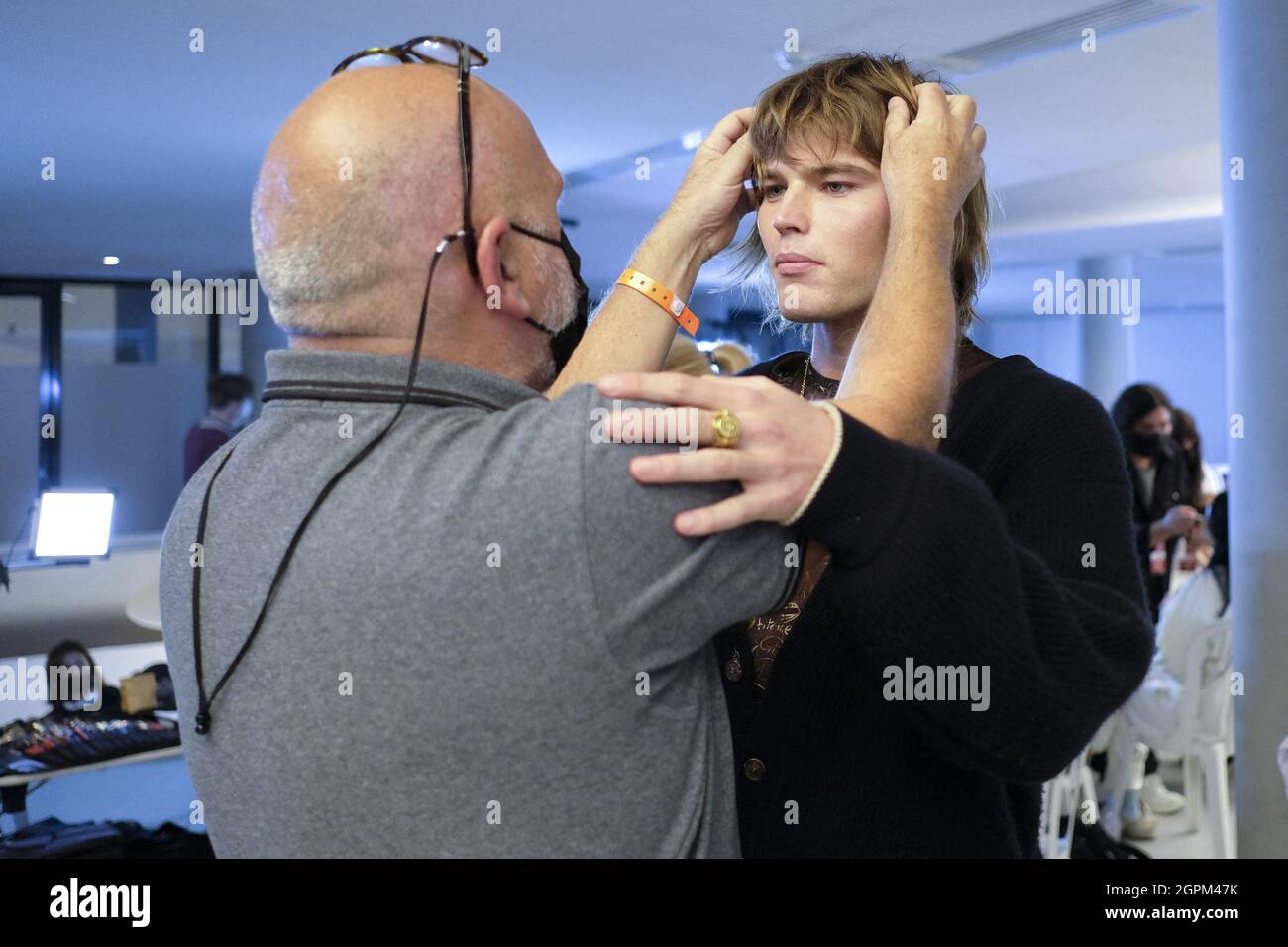 Jordan Barrett attending the Balmain Festival as part of Paris Fashion ...