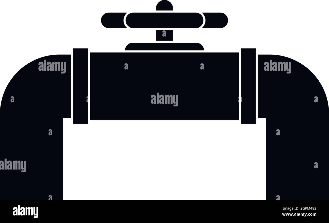 Industrial pipe valve icon, simple style Stock Vector Image & Art - Alamy