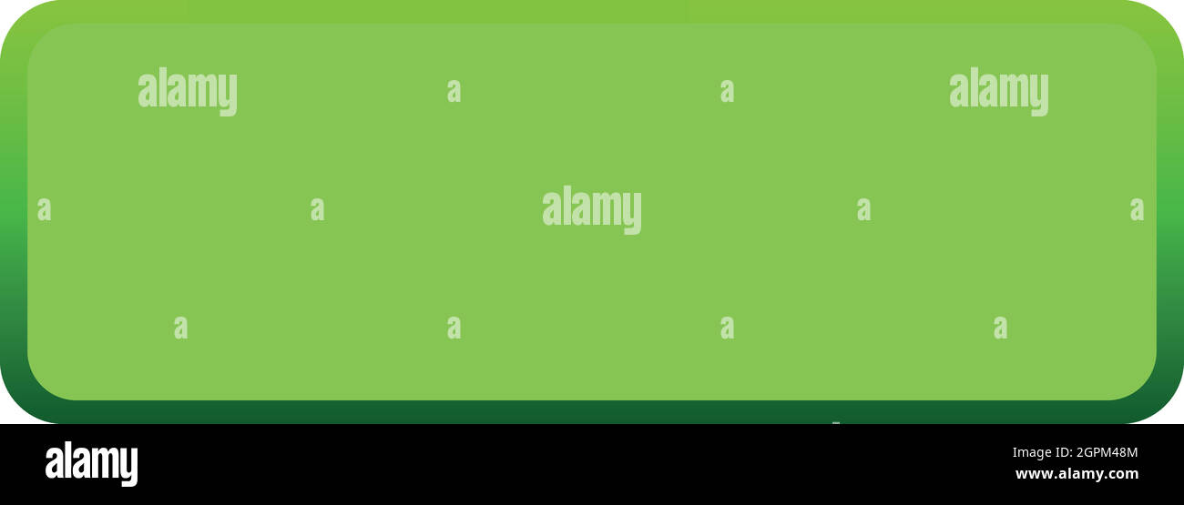 Green button icon, flat style Stock Vector Image & Art - Alamy