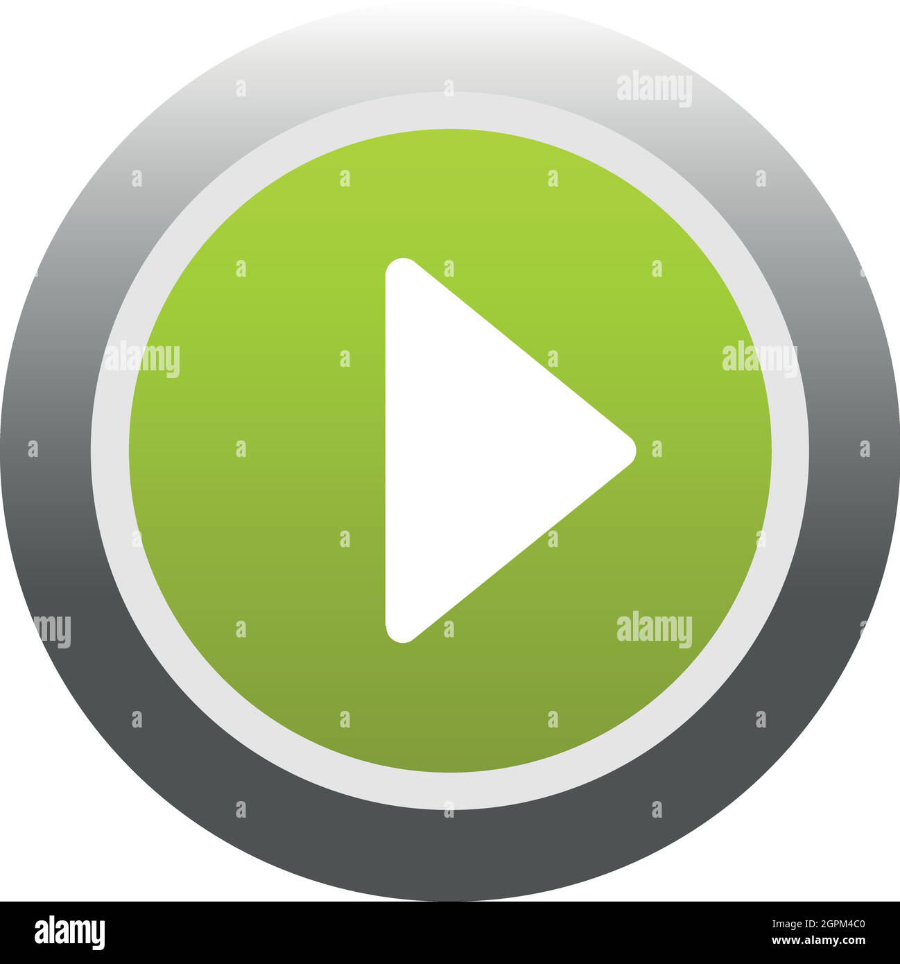 Play round button icon, flat style Stock Vector Image & Art - Alamy