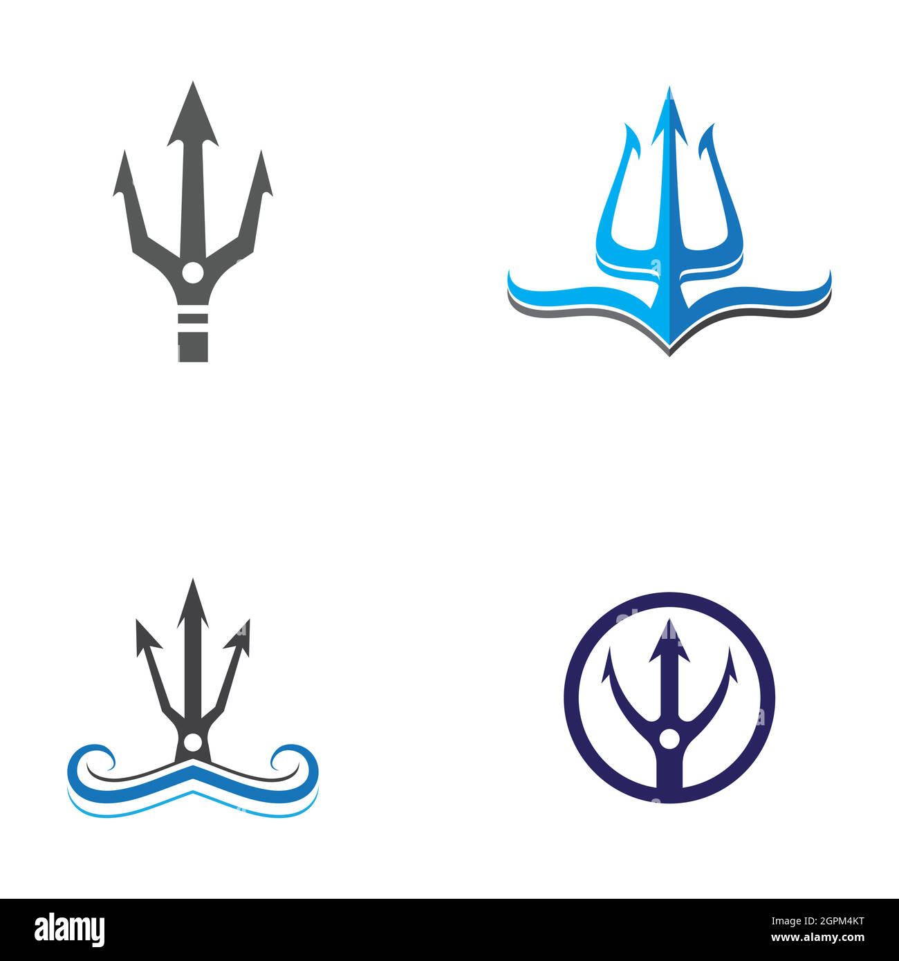 Ancient trident Stock Vector Images - Alamy