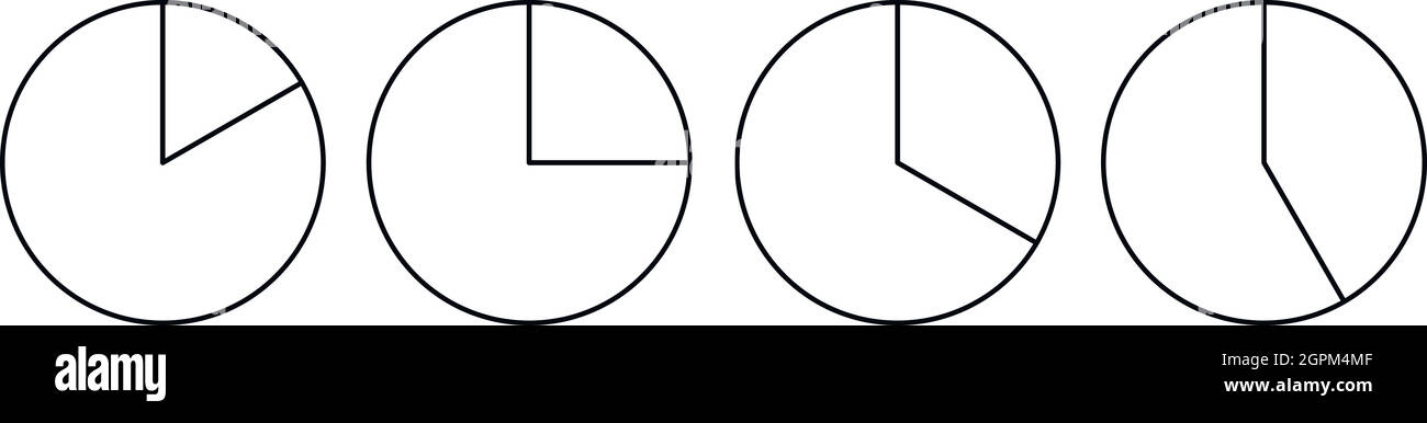 Segmented circle pie chart pie hi-res stock photography and images - Alamy