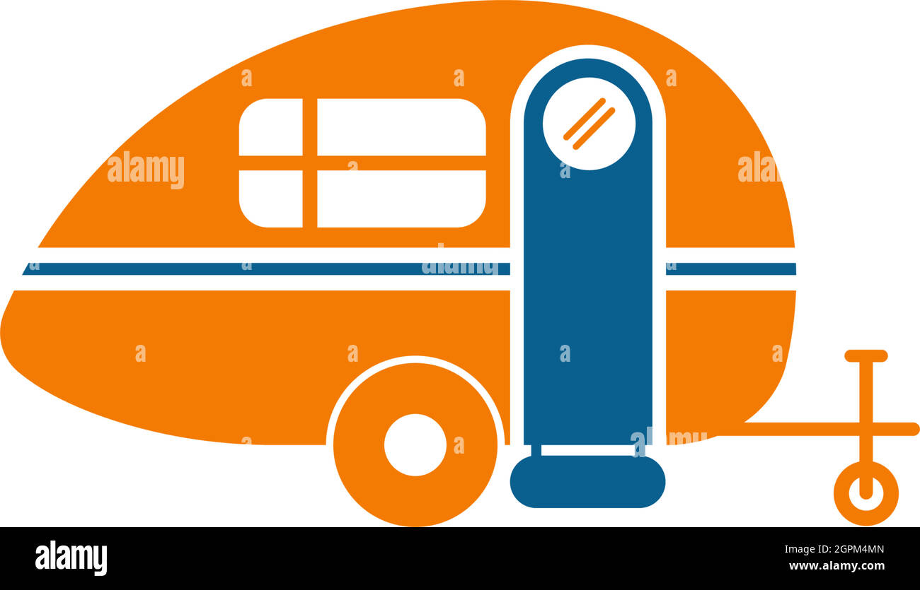 Simple caravan mobile icon logo design vector Stock Vector Image & Art ...