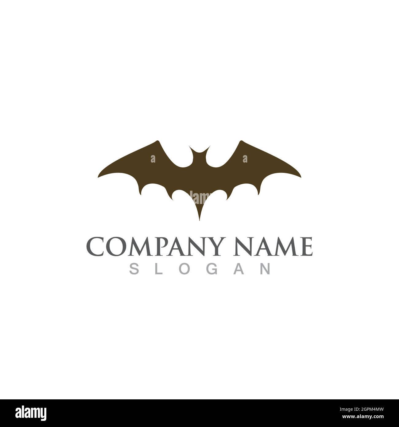 Bat logo design Stock Vector Images - Alamy