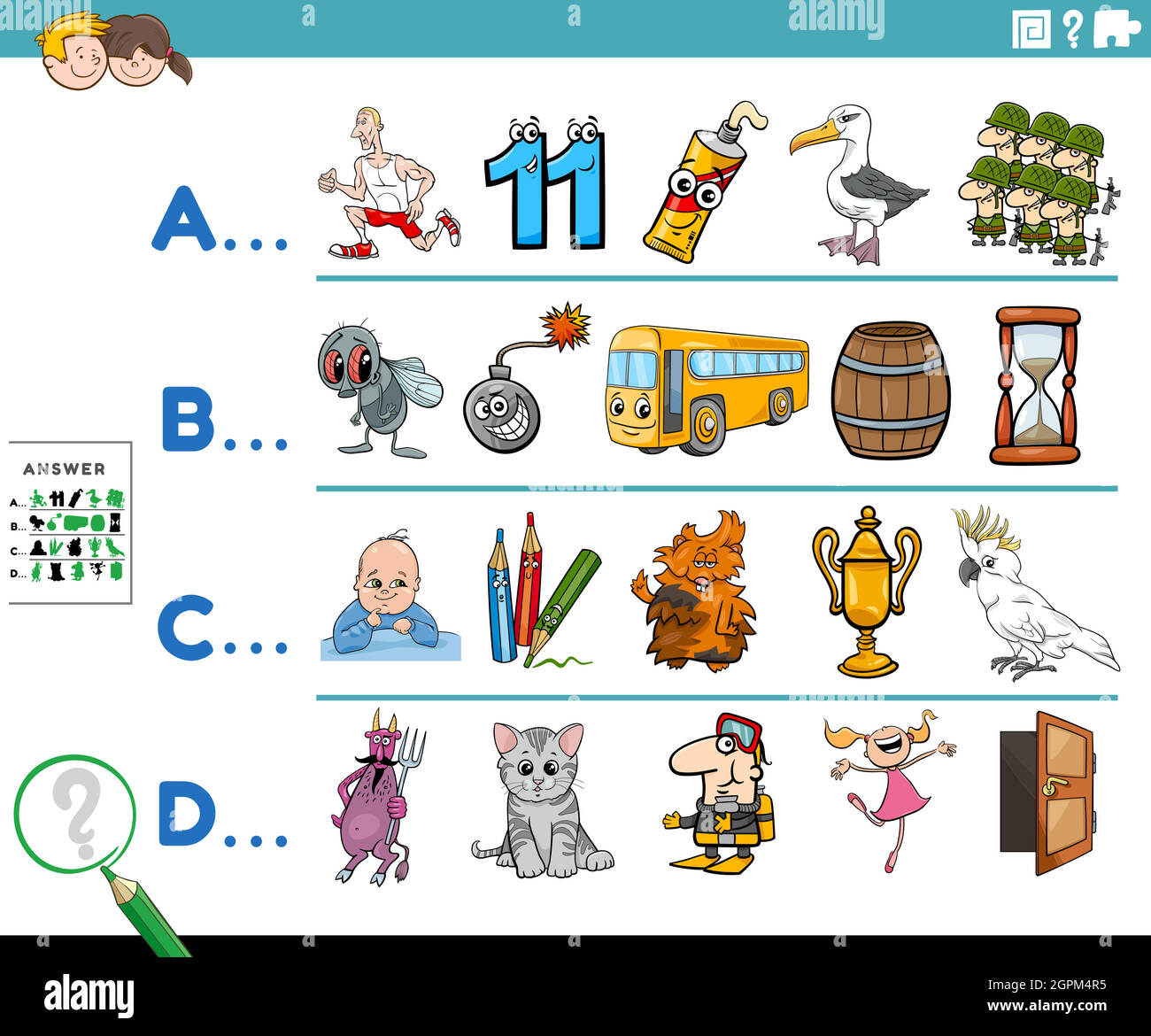 Bus character cartoon illustration hi-res stock photography and images ...