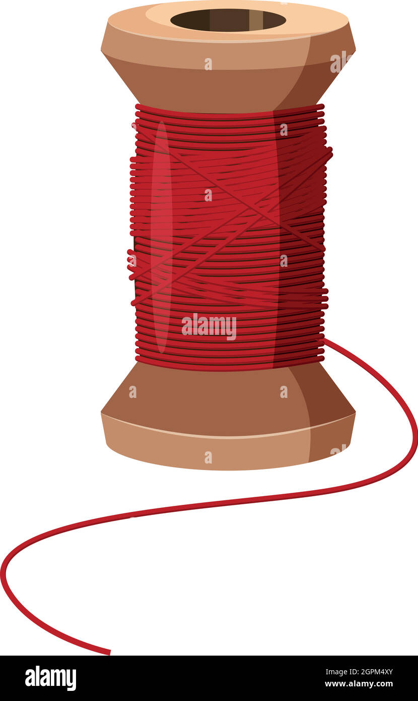 Wooden spool icon, cartoon style Stock Vector Image & Art - Alamy