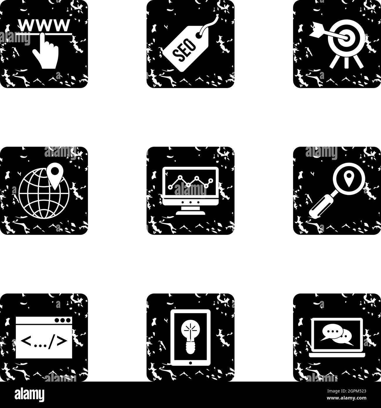 Magnifier optimization icon Stock Vector Images - Alamy
