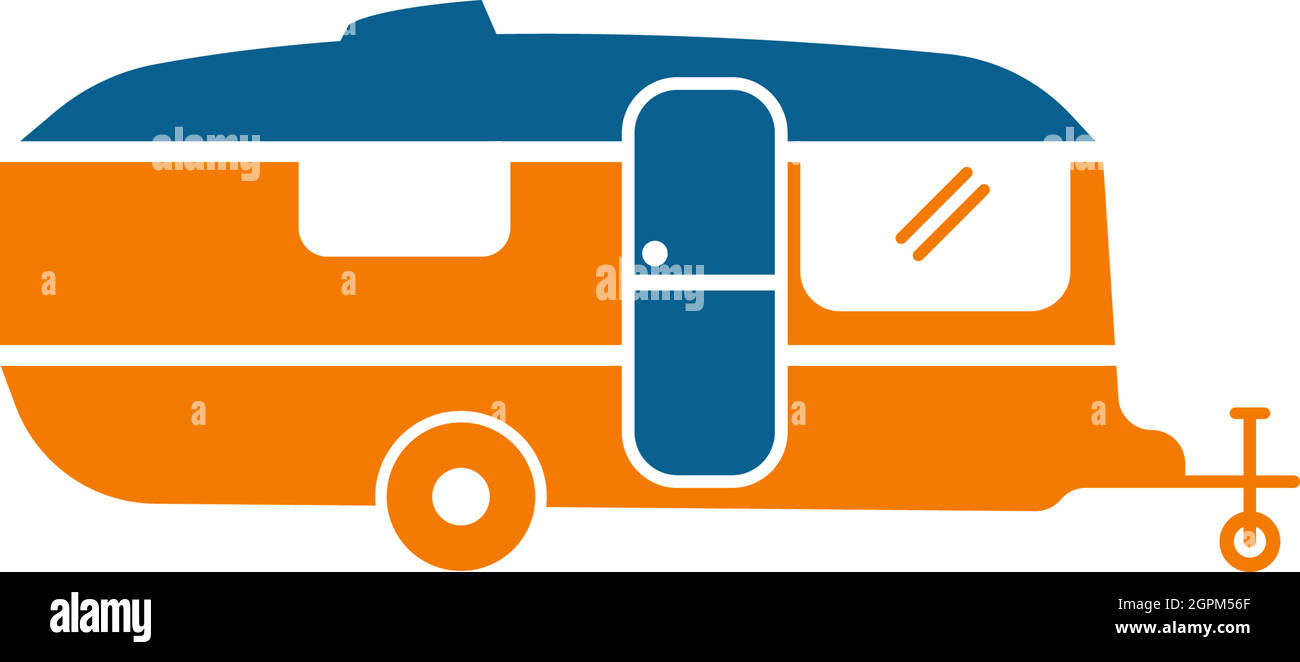 Simple caravan mobile icon logo design vector Stock Vector Image & Art ...
