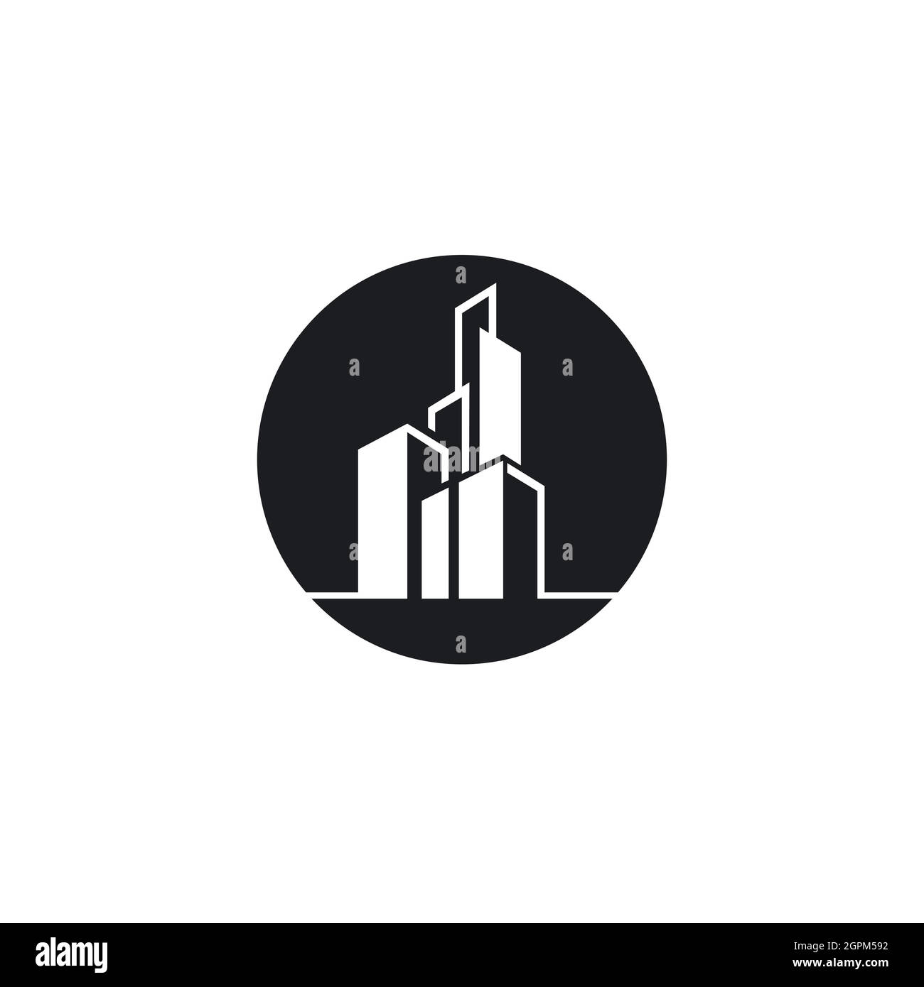 Modern unique architecture building Stock Vector Images - Alamy