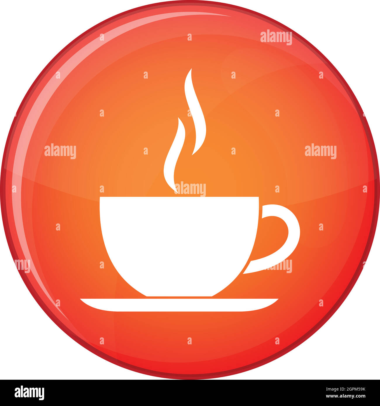 Cup hot coffee dessert Stock Vector Images - Alamy