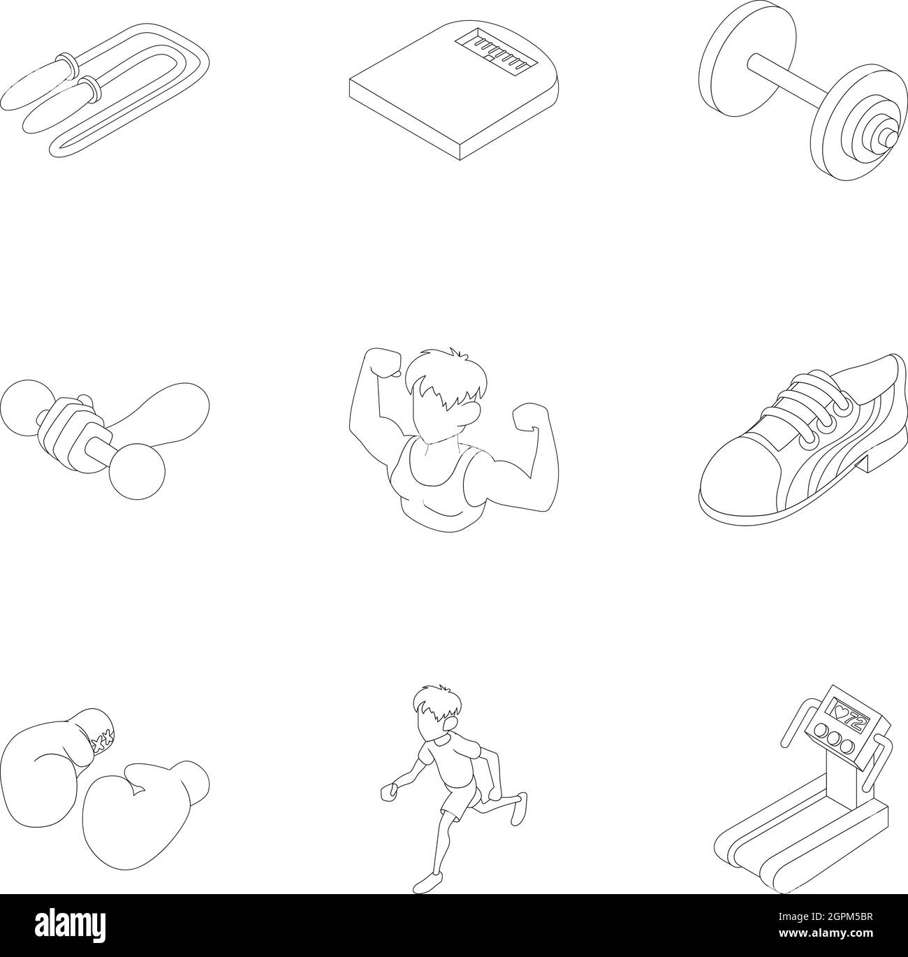Active lifestyle icons collection Cut Out Stock Images & Pictures - Alamy