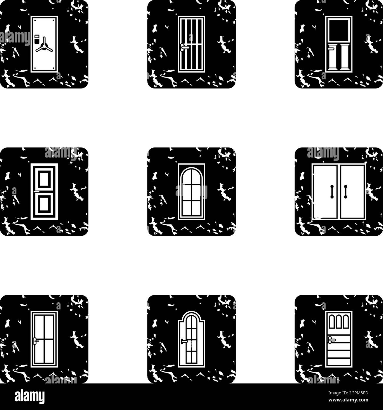 Security icon collection Black and White Stock Photos & Images - Alamy