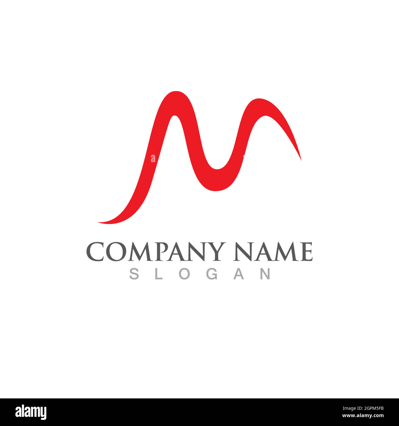 Stylish m letter logo Stock Vector Images - Alamy