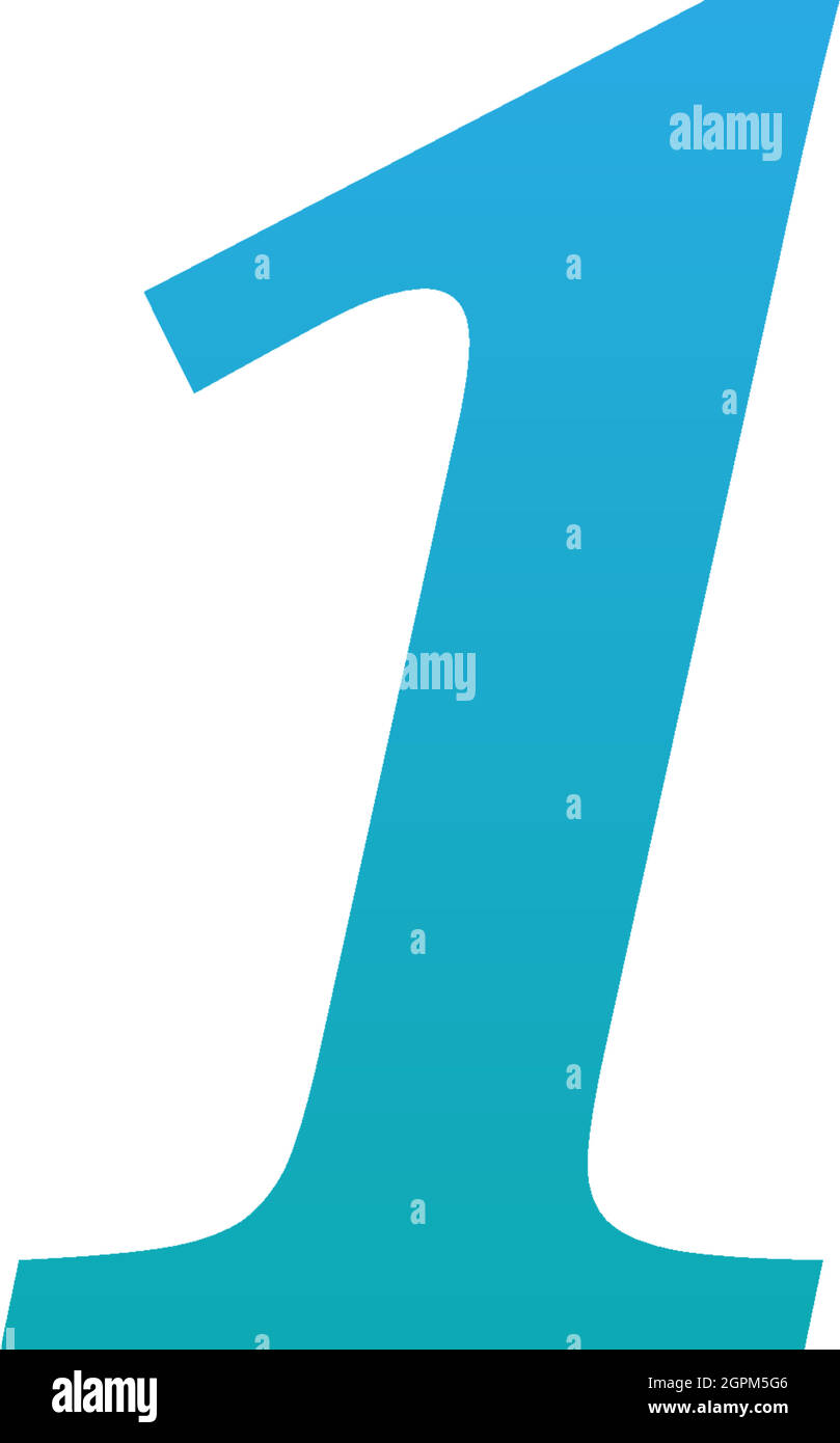 Melting Number 1 icon logo design template Stock Vector Image & Art - Alamy