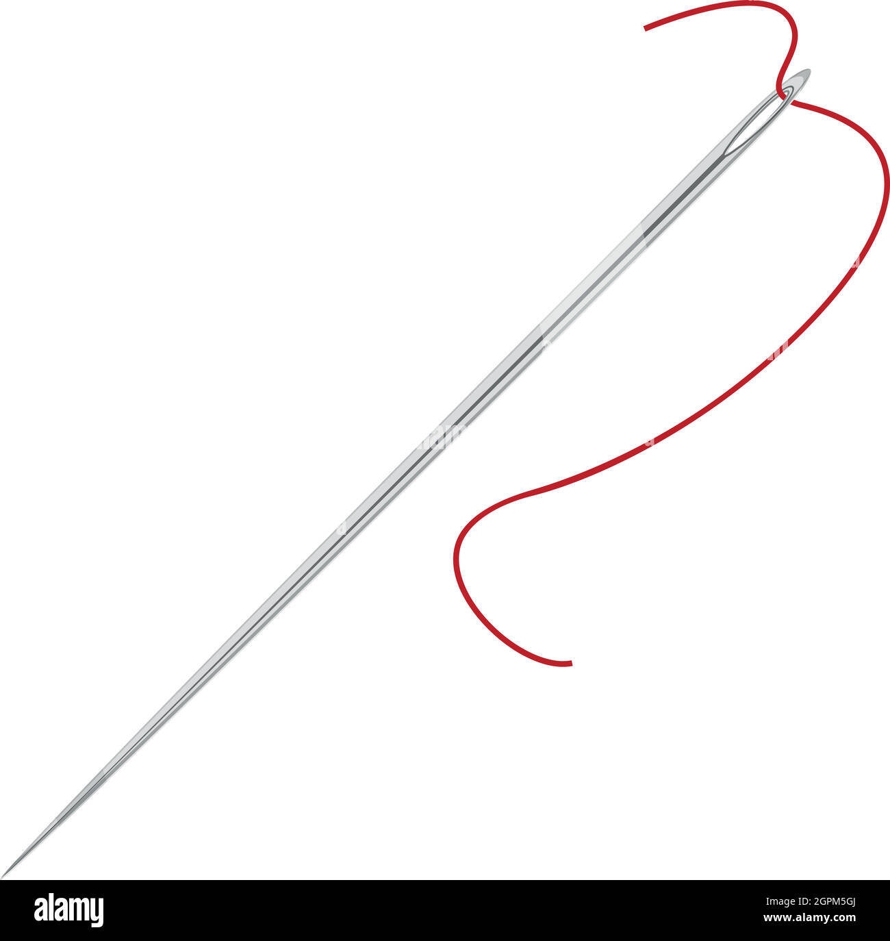 Needle with thread icon, cartoon style Stock Vector Image & Art - Alamy