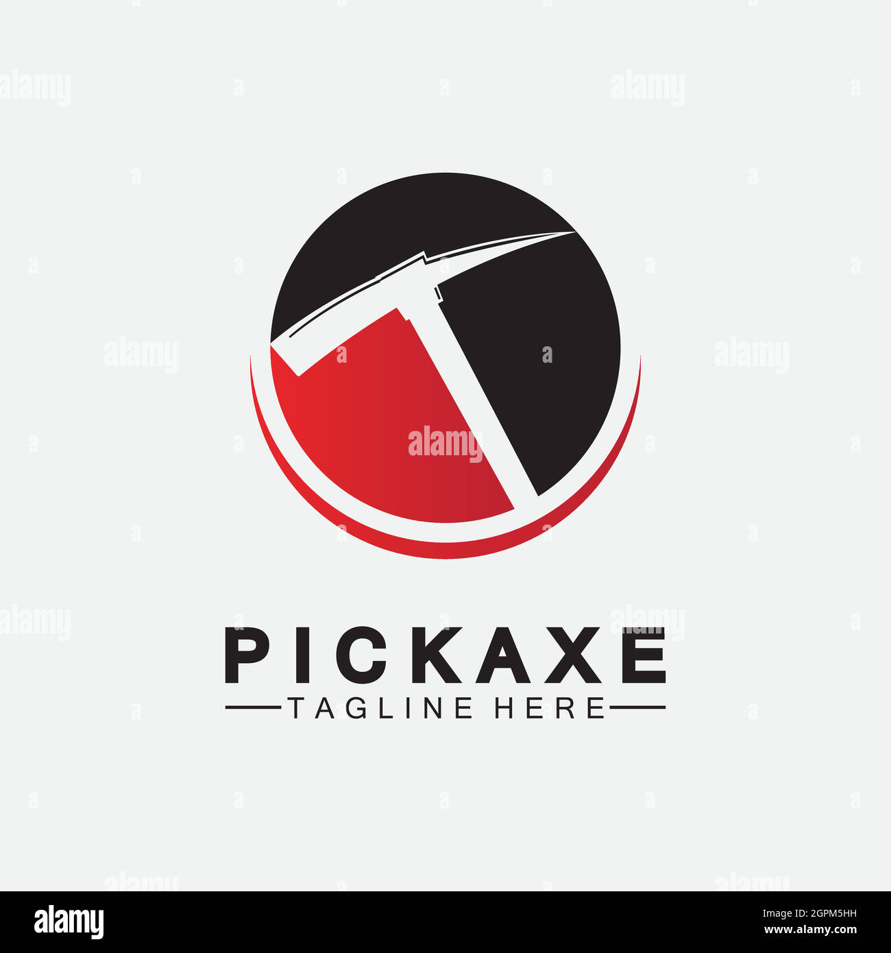 Pickaxe Logo Vector icon symbol illustration Design template, Mining ...