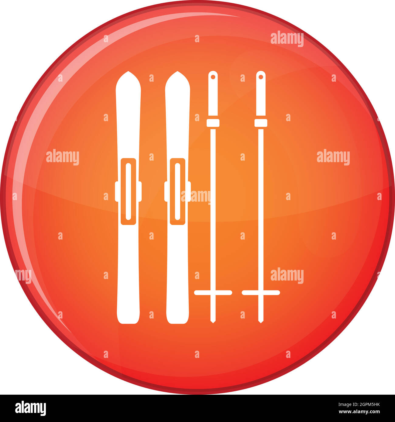 Pair of skis Stock Vector Images - Alamy