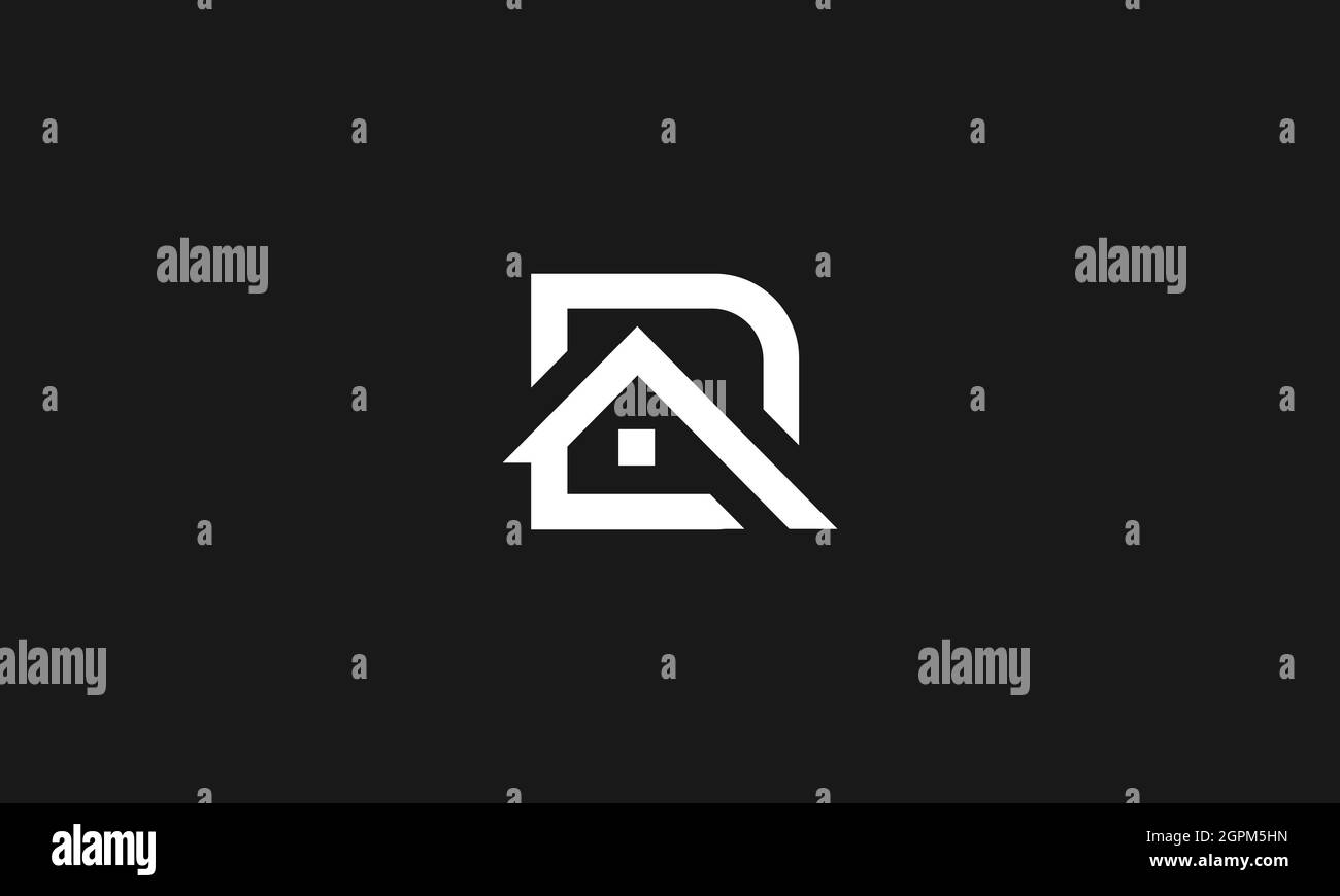 LETTERS RA OR DR REAL ESTATE LOGO DESIGN FOR ILLUSTRATION USE Stock ...