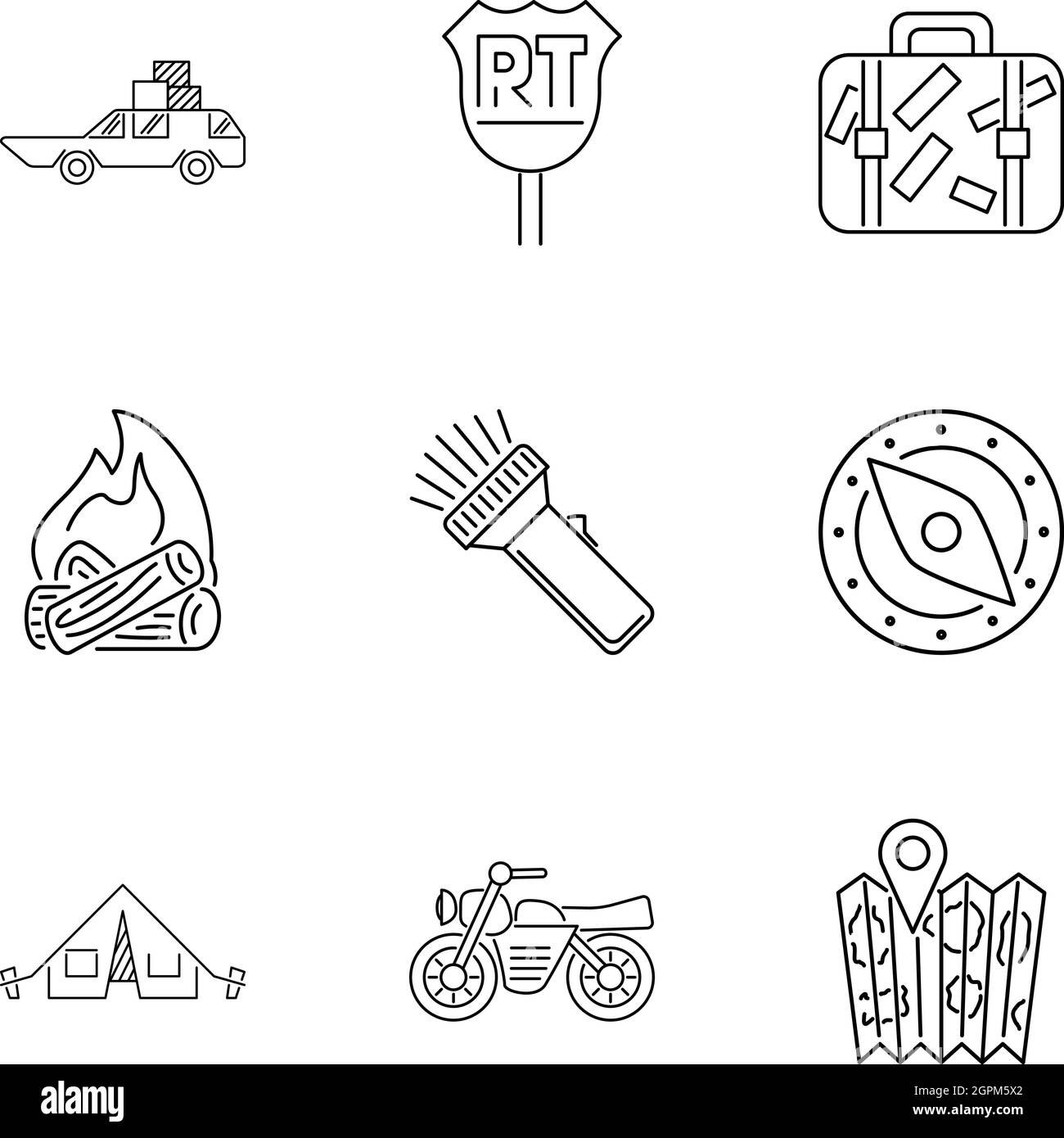 Hunt outline map hi-res stock photography and images - Alamy