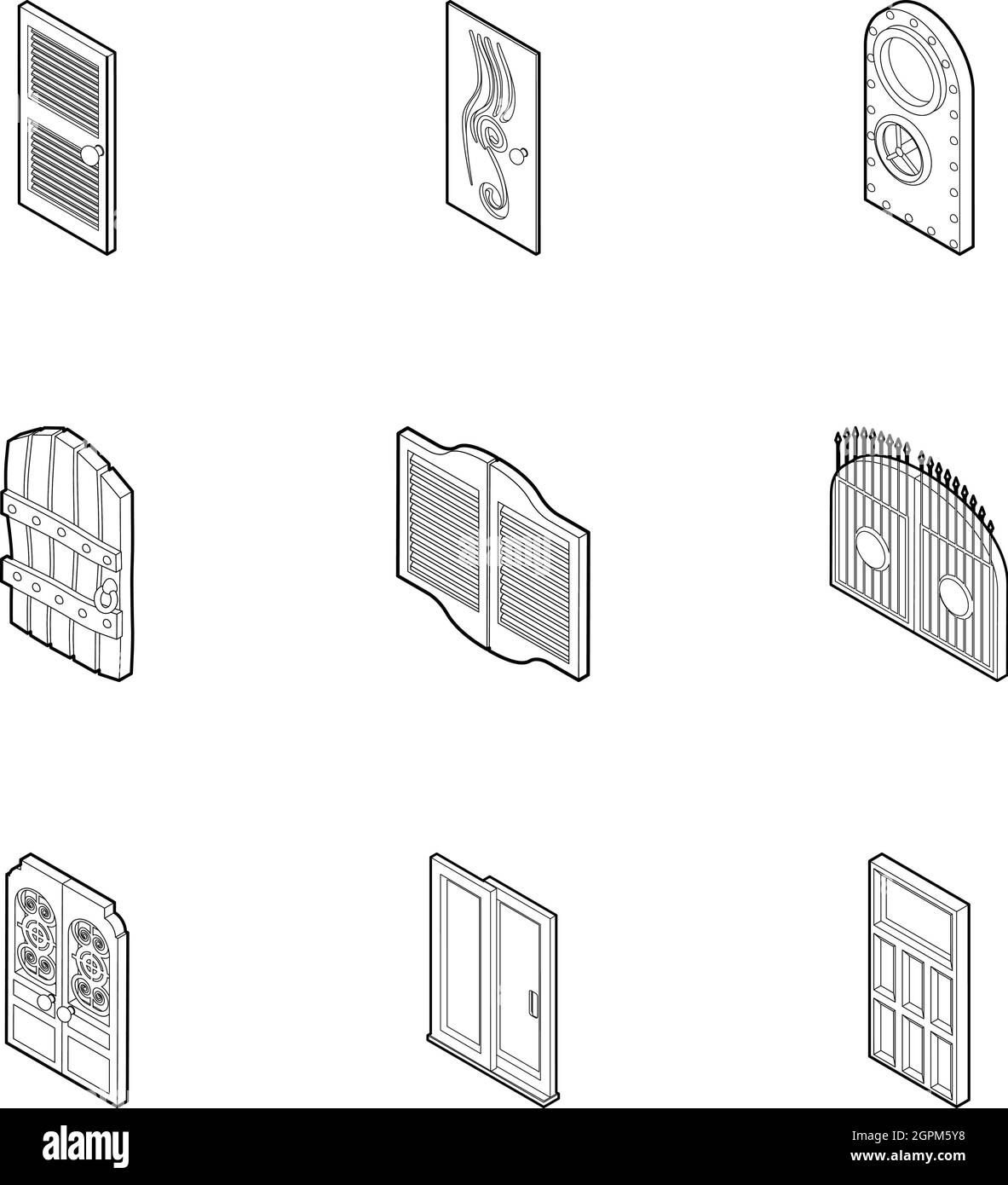 Doors Stock Vector Images - Alamy