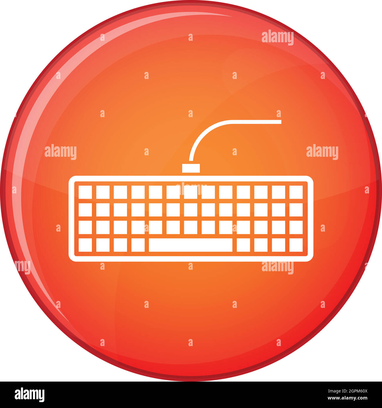 Black computer keyboard icon, flat style Stock Vector Image & Art - Alamy