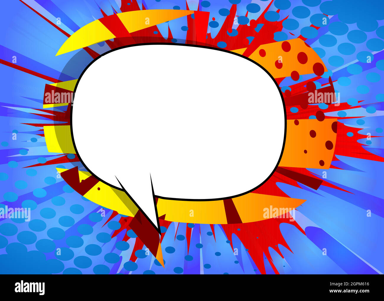 Abstract 90-s style speech bubble comic book background Stock Vector ...