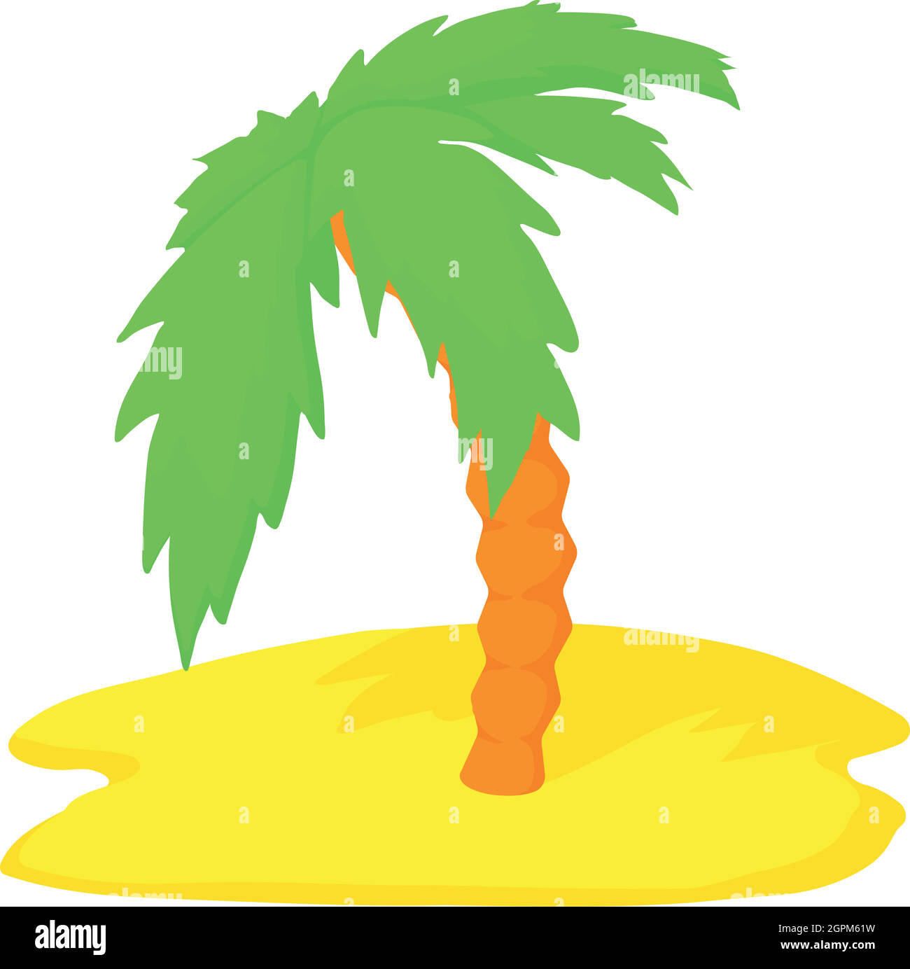 Palm tree icon, cartoon style Stock Vector Image & Art - Alamy