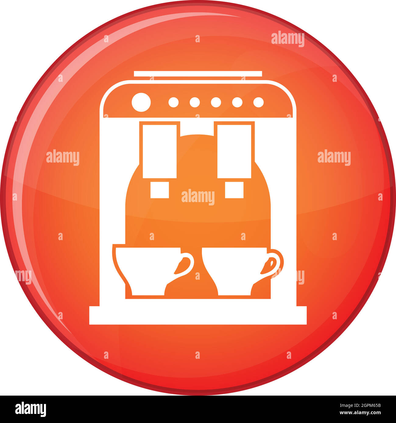 Coffee machine icon, flat style Stock Vector Image & Art - Alamy