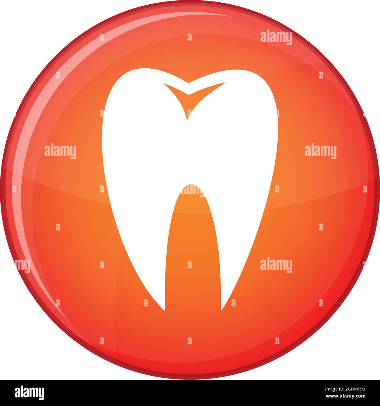 Tooth icon, flat style Stock Vector Image & Art - Alamy