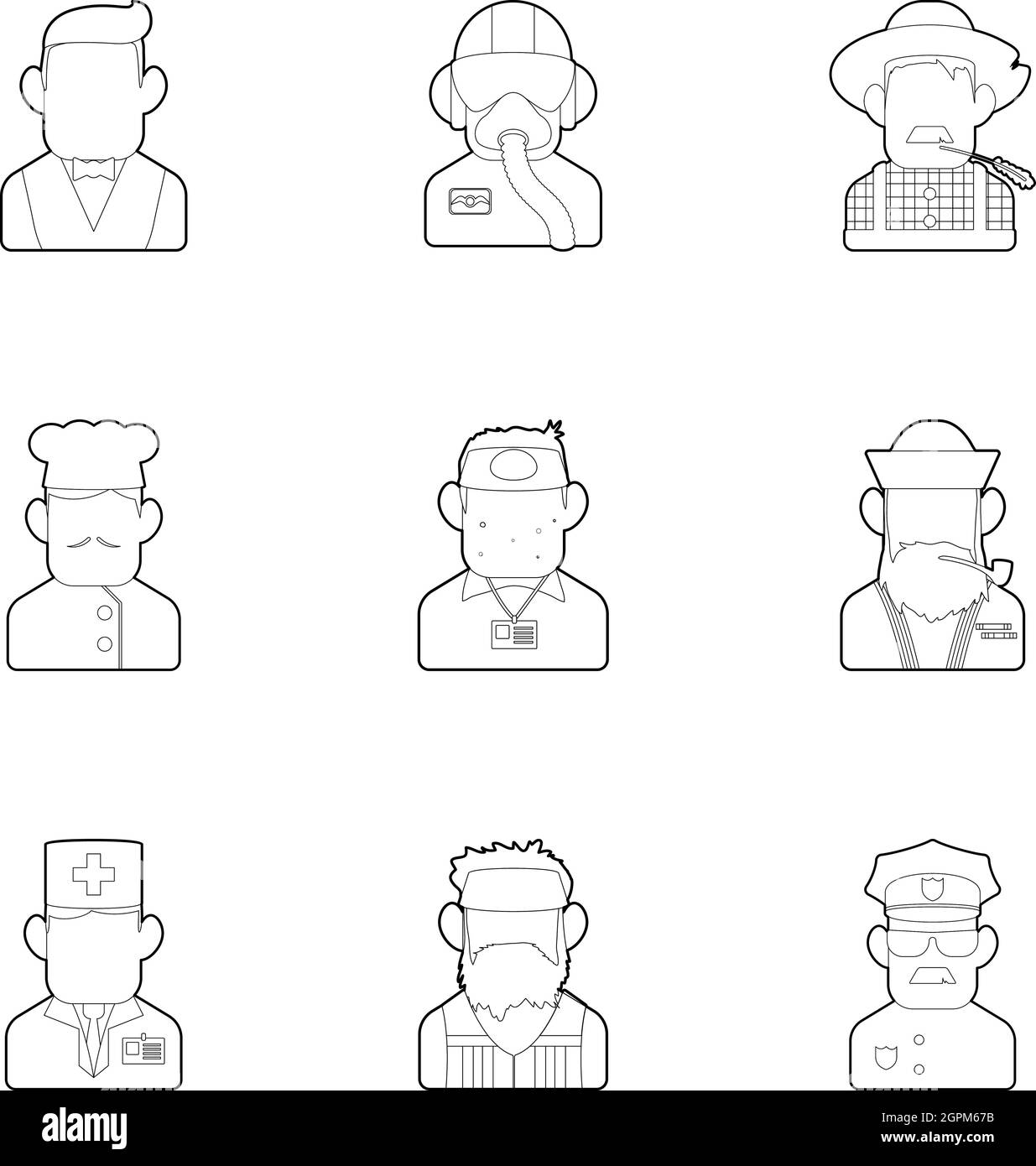 Activities vector icons Black and White Stock Photos & Images - Alamy