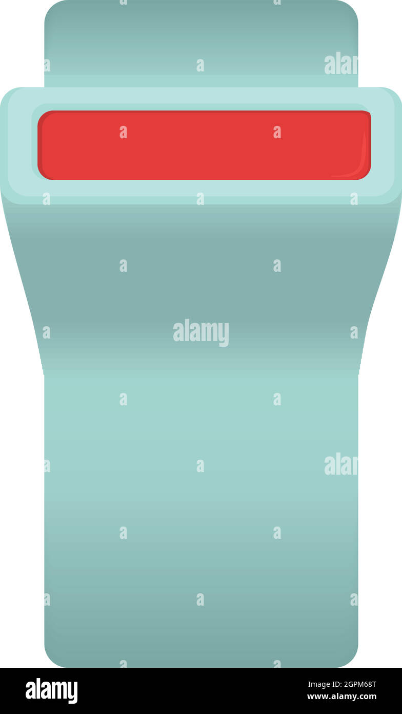 Seat belt button icon, cartoon style Stock Vector Image & Art - Alamy